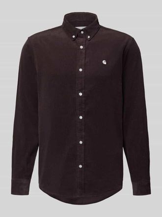 Carhartt Work in Progress Regular Fit Freizeithemd aus Cord mit Button-Down-Kragen