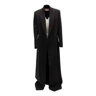 Valentino Garavani Manteau en Laine - Femme - Manteaux - Noir - Taille: 36 FR