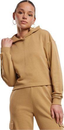 Urban Classics Damen Kapuzenpullover Ladies Oversized Cropped Light Terry Hoodie, lässiger Hoodie für Frauen, kurz geschnitten