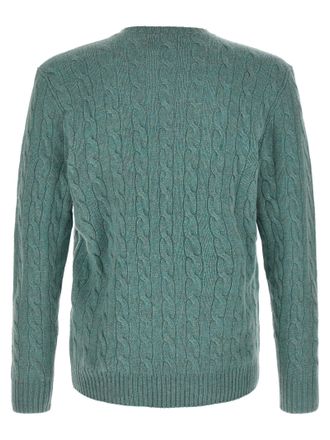 Polo Ralph Lauren Cable-Knit Wool-Cashmere Sweater - Green