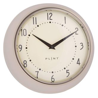 Plint Retro Wanduhr Uhr K&uuml;chenuhr D&auml;nisches Design Wall Clock Cream