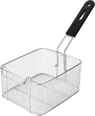 Generic Panier &agrave; Friture Professionnel en M&eacute;tal Maille M&eacute;tallique avec Longue Poign&eacute;e Ergonomique R&eacute;sistant &agrave; la Corrosion Compatible avec Friteuse &Eacute;lectrique