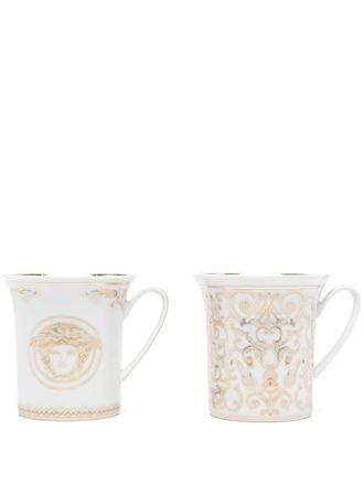 Versace lot de deux tasses Medusa Gala - Blanc
