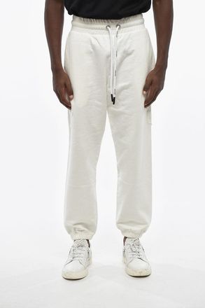 Palm Angels Jogginghose Aus Geb&uuml;rsteter Baumwolle Mit Ton-In-Ton Logo-Patch Palm Angels