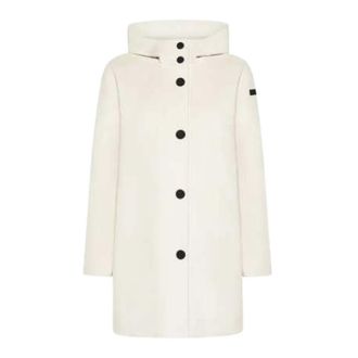 Roberto Ricci Design Rrd, Femme, Manteaux, Blanc, Taille: 34 FR Manteau &agrave; Capuche en Velours Technique
