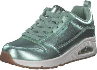 Skechers Baskets UNO-Metallixs pour femme, vert, 36 EU