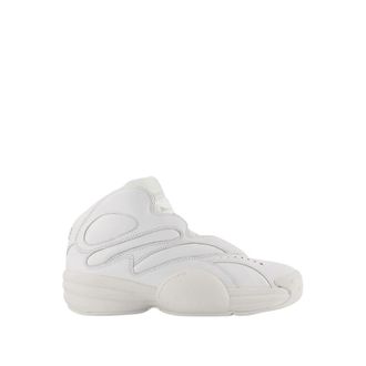 Alexander Wang Wei&szlig;e Leder Hoop Sneakers - Veloursleder Kalbsleder - - Shoes - Damen - Wei&szlig; - 36 EU
