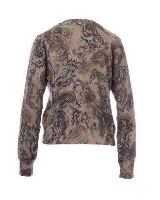 Liu Jo Womens Cardigan Cashmere Blend Beige Viscose Cardigans Sweater