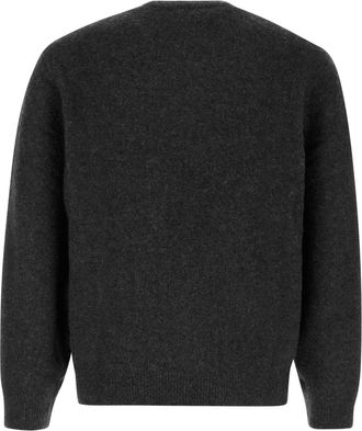 Carhartt Work in Progress Mens Slate Acrylic Blend Curtis Sweater Black Felpe