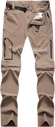 Generic Pantalon softshell imperm&eacute;able et coupe-vent pour homme - Pantalon de ski chaud doubl&eacute; en polaire avec poches coupe-vent pour lext&eacute;rieur, la randonn&eacute;e