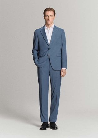 Mango Pantalon costume Mil&aacute;n slim-fit bleu indigo - Homme - 38 - MANGO MAN