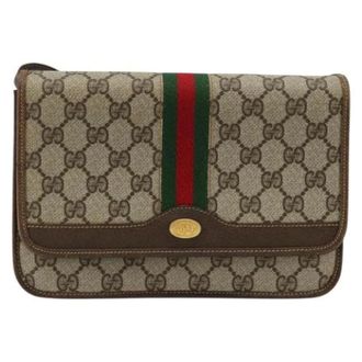 Gucci Sac bandouli&egrave;re vintage doccasion - Femme - Pre-owned - Brun - Taille: ONE Size