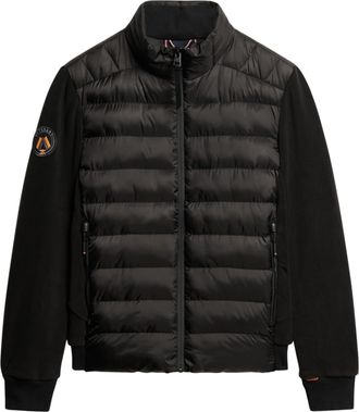 Superdry Herren Storm Fleece Hybrid Bomberjacke Schwarz XXL