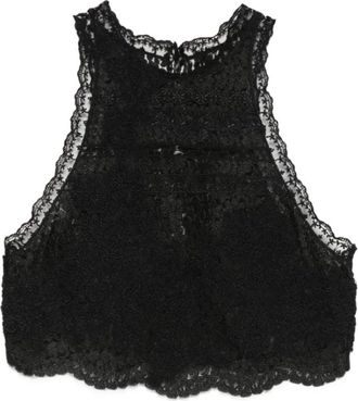 Ermanno Scervino Femme, Tops, Noir, Taille: 36 FR Sleeveless Top