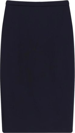 Max Mara Femme, Jupes, Bleu, Taille: 38 FR Jupe crayon en drap de laine