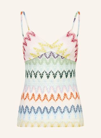Missoni Stricktop Mit Glitzergarn weiss
