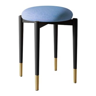 Generic Barhocker aus technischem Stoff, K&uuml;chen- und Esszimmerstuhl, Schminktischhocker mit 4 stabilen Metallbeinen, 29 cm x 46 cm