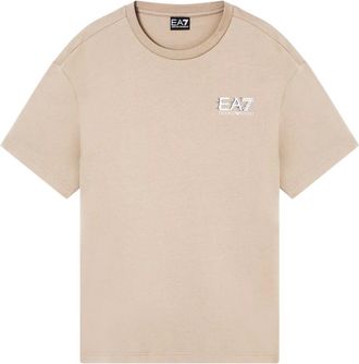 Emporio Armani Emporio Armani Ea7, Homme, Tops, Beige, Taille: XL Jersey T-Shirt