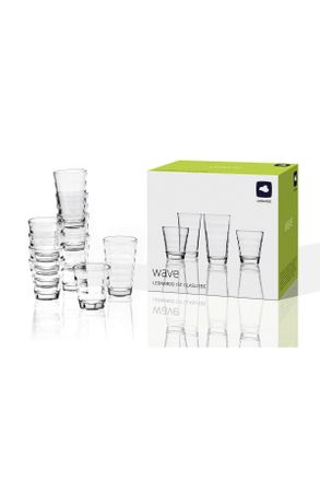 Leonardo Gl&auml;serset Wave, Klar, Glas, 12-teilig, Essen & Trinken, Gl&auml;ser, Gl&auml;ser-Sets