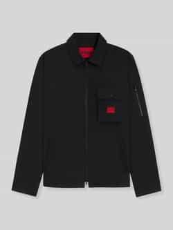 HUGO BOSS Oversize Hemdjacke aus Baumwoll-Mix