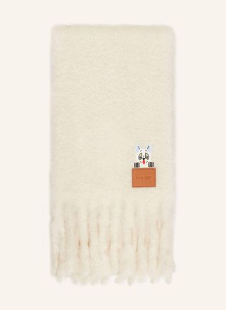 Loewe Schal Mit Mohair weiss