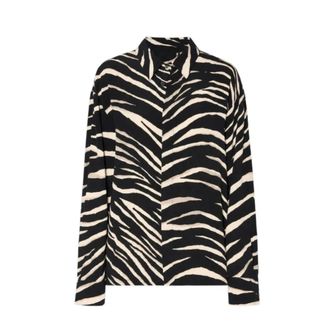 Zadig&Voltaire Femme, Blouses et Chemises, Noir, Taille: 36 FR Chemise Tyrica Manches Longues