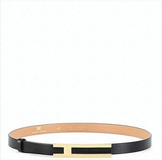 Elisabetta Franchi G&uuml;rtel - Black Adjustable Belt With Distinctive Logo Buckle - Gr. 40 - in Braun - f&uuml;r Damen