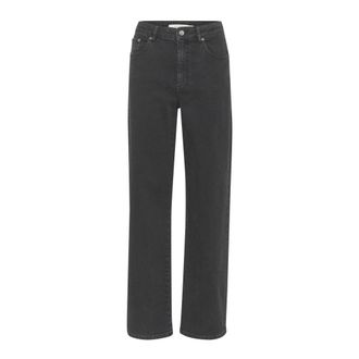 Gestuz Weite Bein Anthrazitgraue Jeans - - Jeans - Damen - Grau - W28