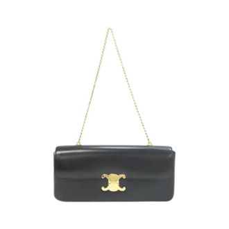 Celine Sac d&eacute;paule en cuir pr&eacute;-poss&eacute;d&eacute; - Femme - Pre-owned - Noir - Taille: ONE Size