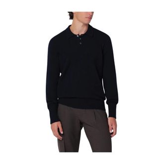 Drumohr Polo ML Rasata - - Tops - Herren - Blau - XL