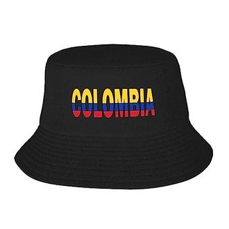 Generic Chapeau De Godet Drapeau Colombien Colombie Chapeaux De Visi&egrave;re Pliable Mode Bonnet Soleil, pour Plage, Sports, De P&ecirc;che, 56-58cm