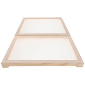 Amosfun 2 St&uuml;ck Stapelbares Kr&auml;utertrockengestell mit Atmungsaktivem Netz Kompakt f&uuml;r Obst Gem&uuml;se und Blumen K&uuml;chen Trockengestell 405 X 30 X 3cm