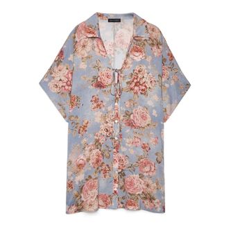 Fiorella Rubino Damen, Blusen & Hemden, Blau, MGr&ouml;&szlig;e