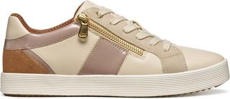 Geox Damen D BLOMIEE Sneaker, Beige, 40 EU