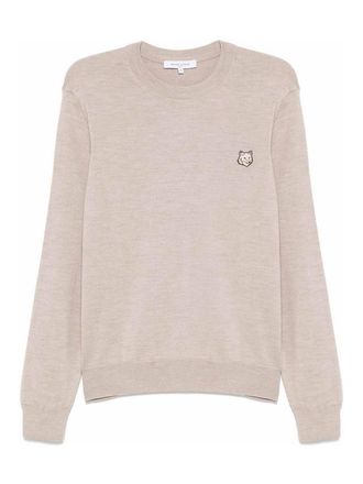Maison Kitsuné Pull Col Rond - Gris