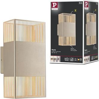 Paulmann 71254 LED Wandleuchte Tharin IP44 3000K 120x104mm 2x3,7W Gold