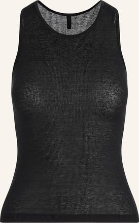 SKIMS Skims Lounge-Top Sheer Cotton schwarz