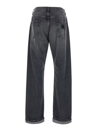 Dolce & Gabbana Faded Grey Denim Jeans - Gray
