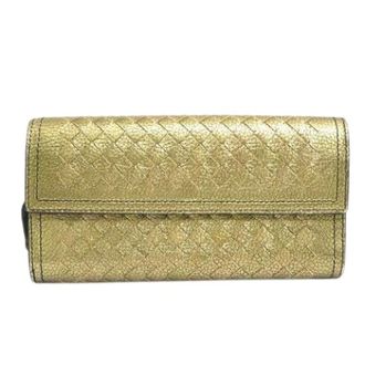 Bottega Veneta Portefeuille long vintage Pre-owned (bi-fold) - Femme - Pre-owned - Jaune - Taille: ONE Size