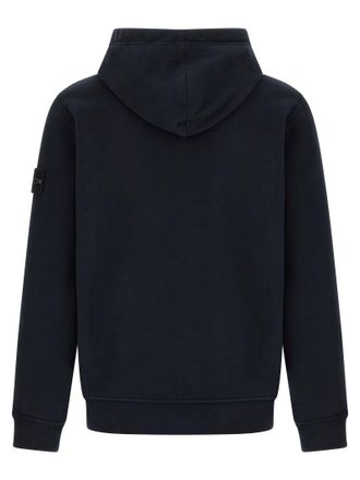 Stone Island Mens Blue Cotton Sweatshirt Clothing
