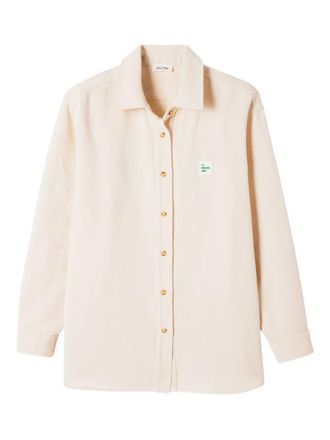 American Vintage Afaz logo-patch shirt - Nude