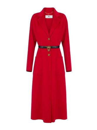 Elisabetta Franchi Knielanger Mantel - Rot