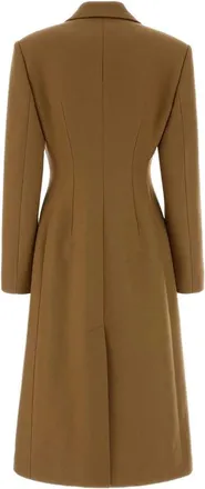 Balenciaga Wool and Cashmere Coat - Brown