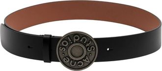 Acne Studios Logo Lederg&uuml;rtel - - Accessories - unisex - Schwarzk - L