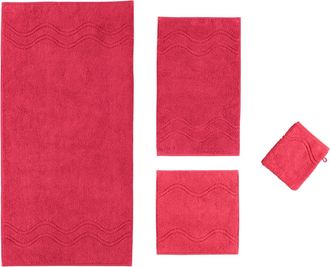 ROSS Cashmere, Frottier-Seiftuch-30x30 cm, Uni, vino