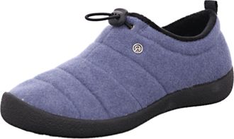 Rohde Damen Hausschuh geschlossen Zugband Steppoptik D.Olbia 2002, Gr&ouml;&szlig;e:40 EU, Farbe:Blau