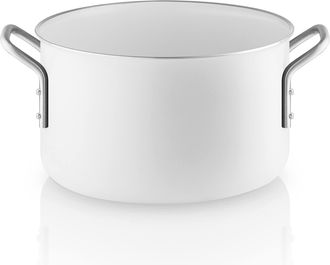 Eva Solo Eva Trio | White Line Topf 3,8 l 20 cm keramischer Slip-Let-Antihaftbeschichtung