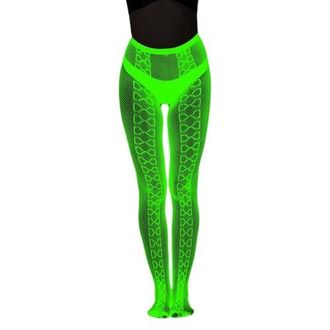 Generic Chaussettes Rigolotes Femme Funny Socks Collants R&eacute;sille Lumineux Avec Motif Ray&eacute; Parfait Pour Les Soir&eacute;es Femmes Id&eacute;al Pour Les F&ecirc;tes De Nuit