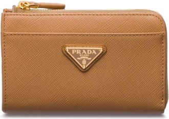 Prada porte-clés en cuir Saffiano - Tons neutres