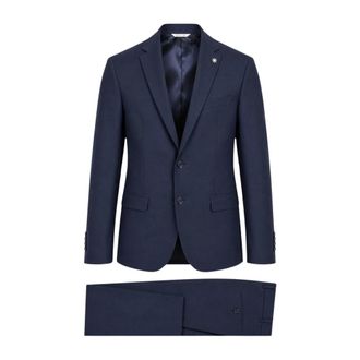 Manuel Ritz Single Breasted Suits - - Suits - Herren - Blau - M